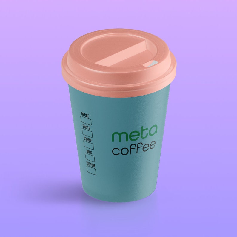 Drawing & Illustration Meta Coffee NFT #31 Non Fungible Token Digital ...