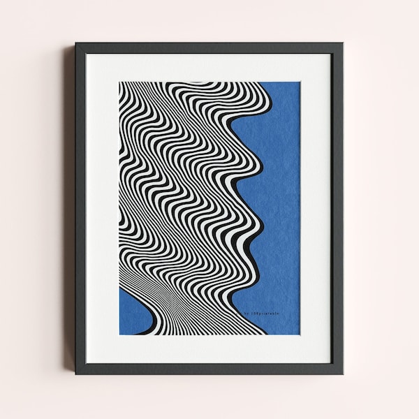 Linear Design Art - Etsy