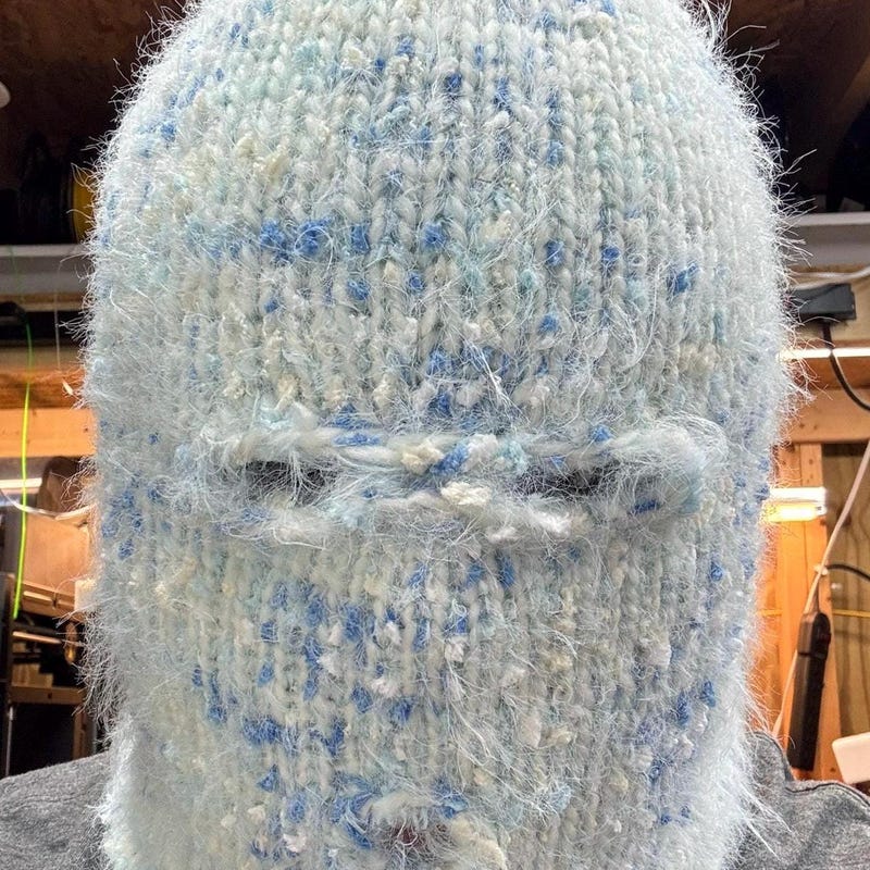 Fuzzy Ski Mask - Etsy