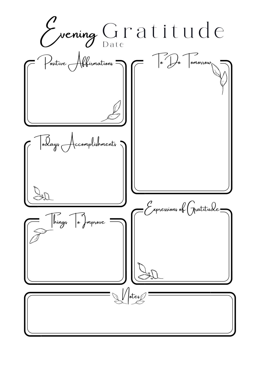 Super Cute Digital Gratitude Journal - Etsy