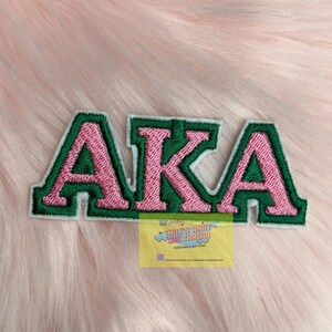 AKA Sorority Sew on Patch Embroidered Bundle, Melanin, Black History ...