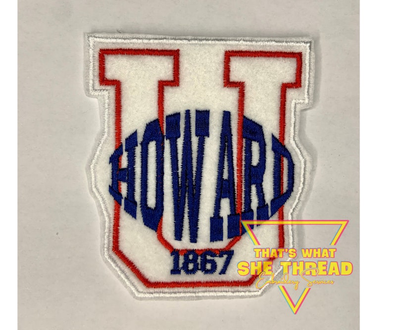 Howard University Sew on Patch Bundle, HBCU Embroidered Felt Patches - Etsy