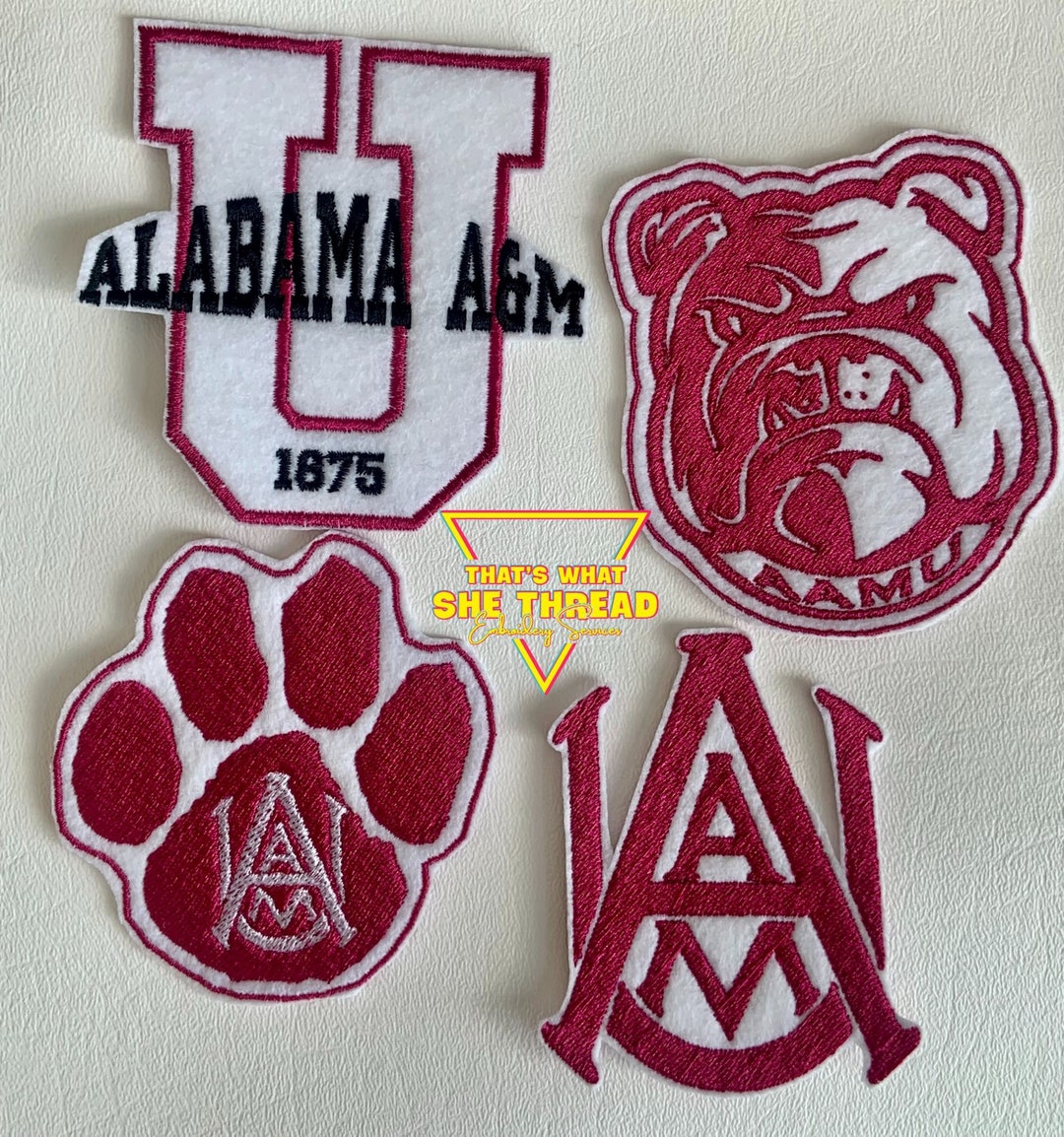 Alabama A&M University AAMU HBCU Sew on Patch Embroidered Bundle ...