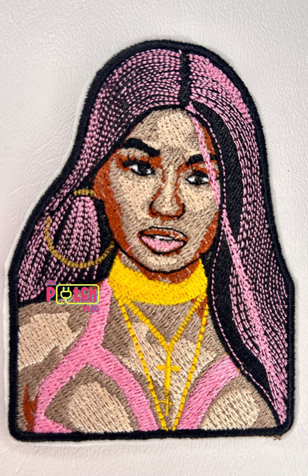 Nicki Minaj X Gag City Sew on Embroidered Patch, Rapper, Hip Hop, Dope, Crocs, Custom, Bling ...