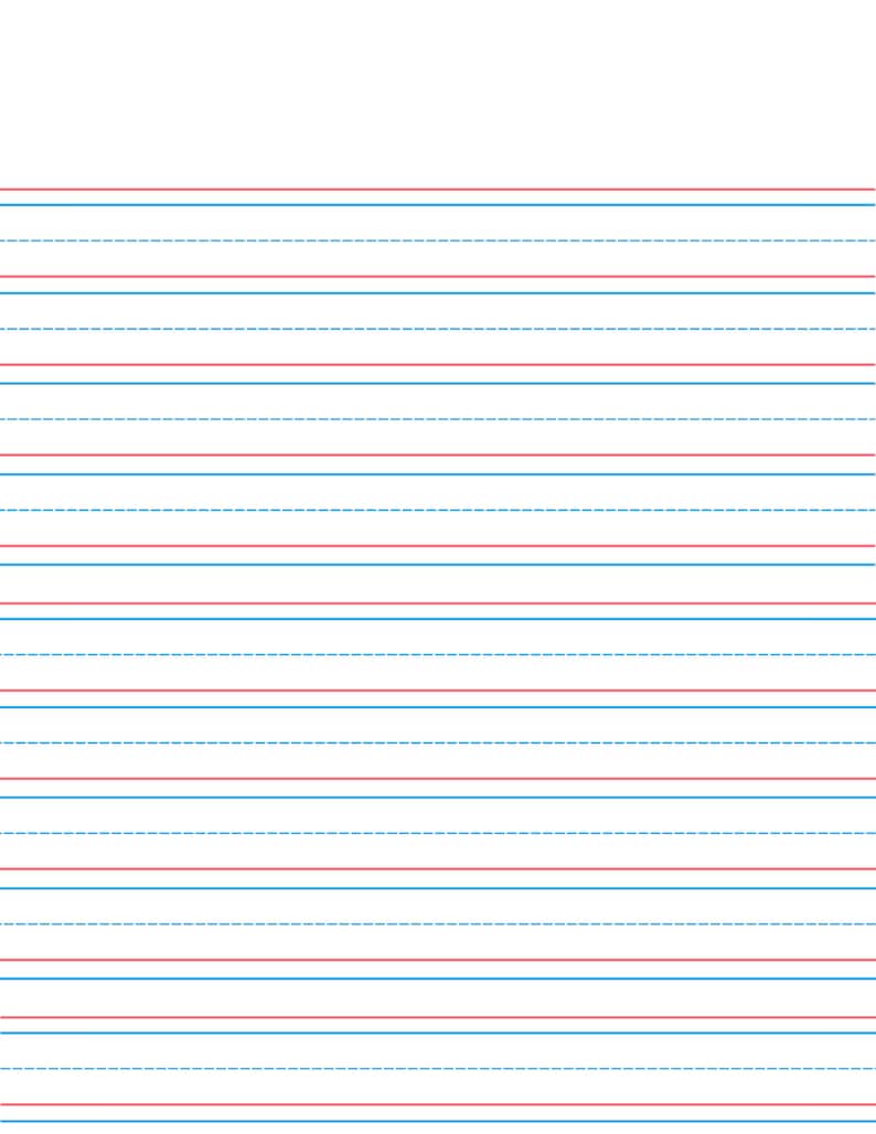 Printable Handwriting Practice Sheets: Preschool & Kindergarten (PDF ...