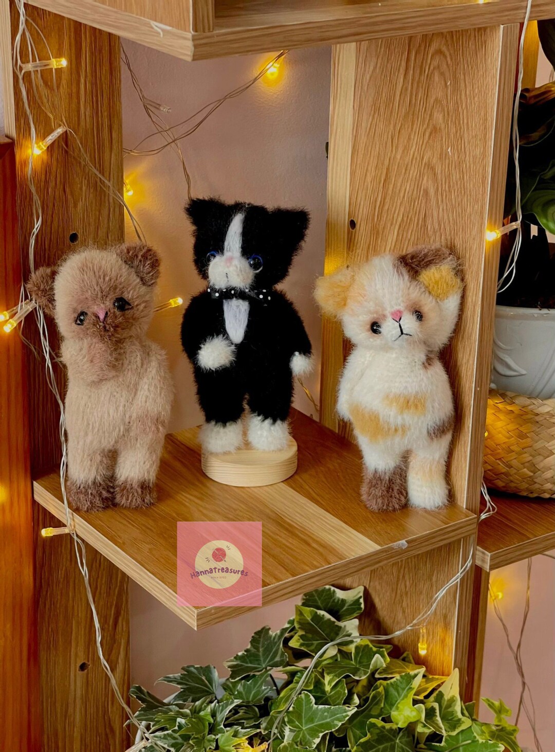 Handmade Crochet Flurry Haired Cat Kitten Doll, Realistic, Different ...