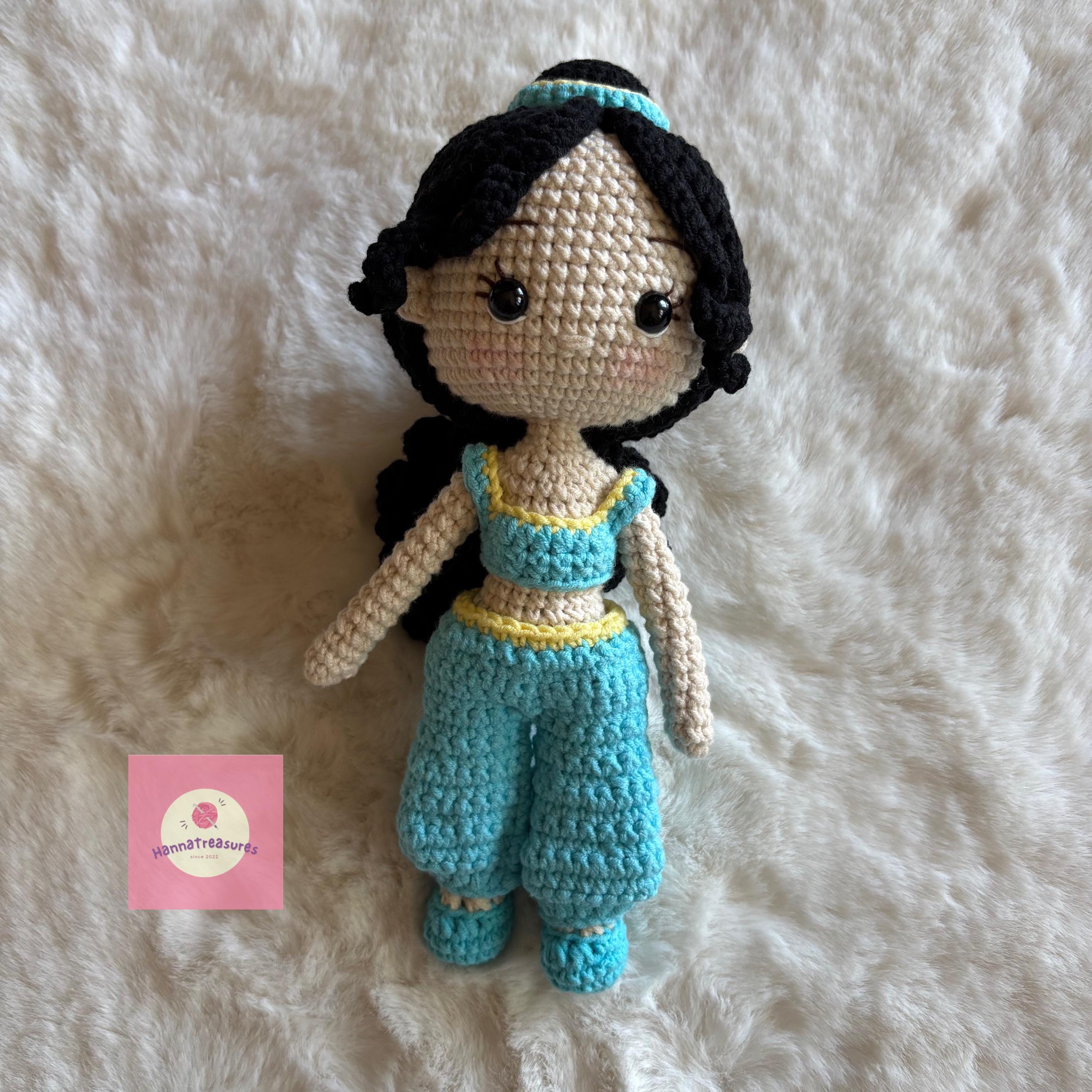 Handmade Crochet Disney Princess Doll, Stuffed Toy, Cute Beautiful ...