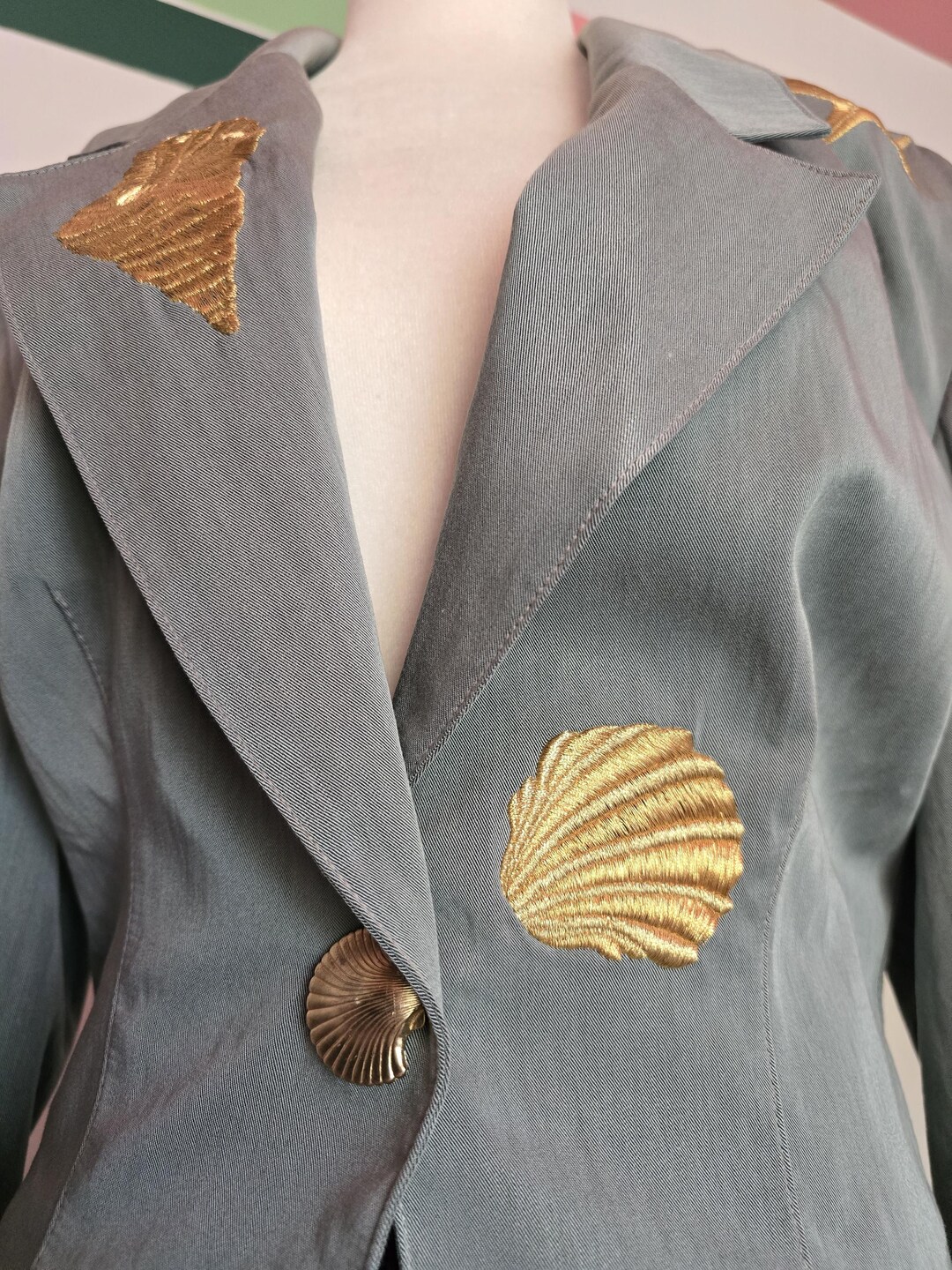 Sage Sea Shell Blazer - Etsy