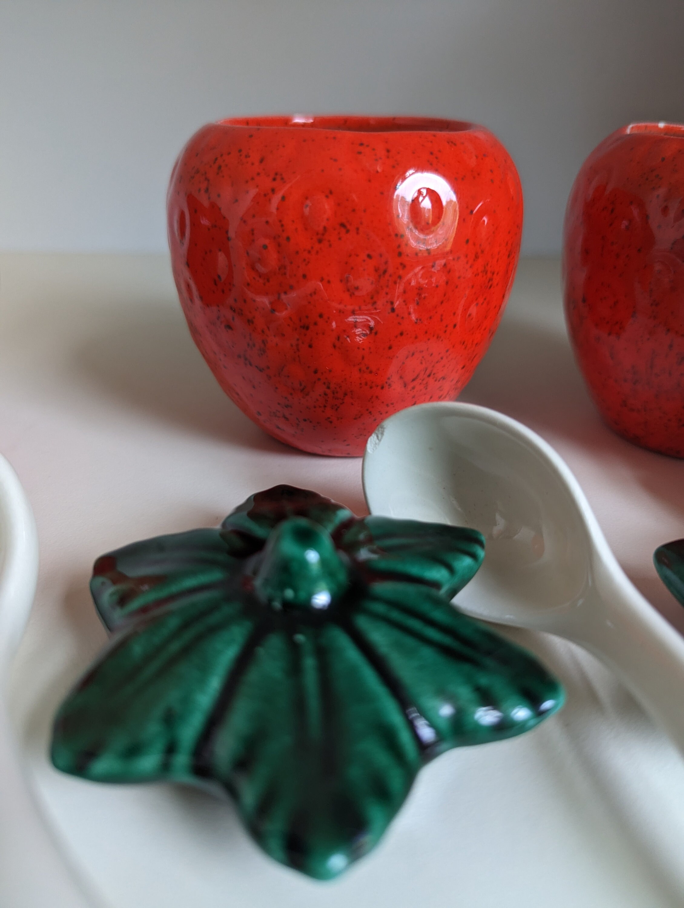 Vintage Ceramic Strawberry Containers - Etsy