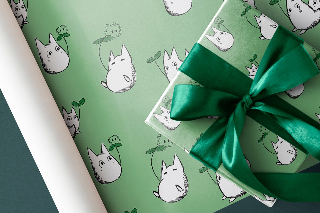 Chibi Totoro Soot Sprites Wrapping Paper Gift Paper - Etsy Canada