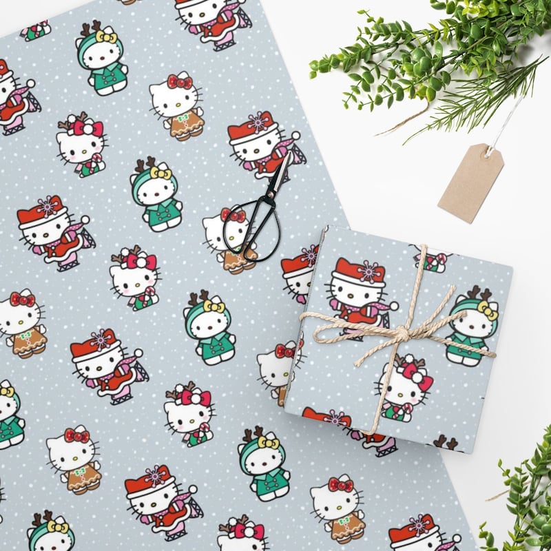 Hello Kittys Wrapping Paper - Etsy