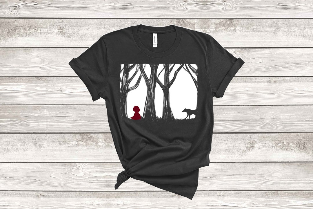 Red Riding Hood Inspired Soft Cotton Shirt Unisex Jersey Short Sleeve ...