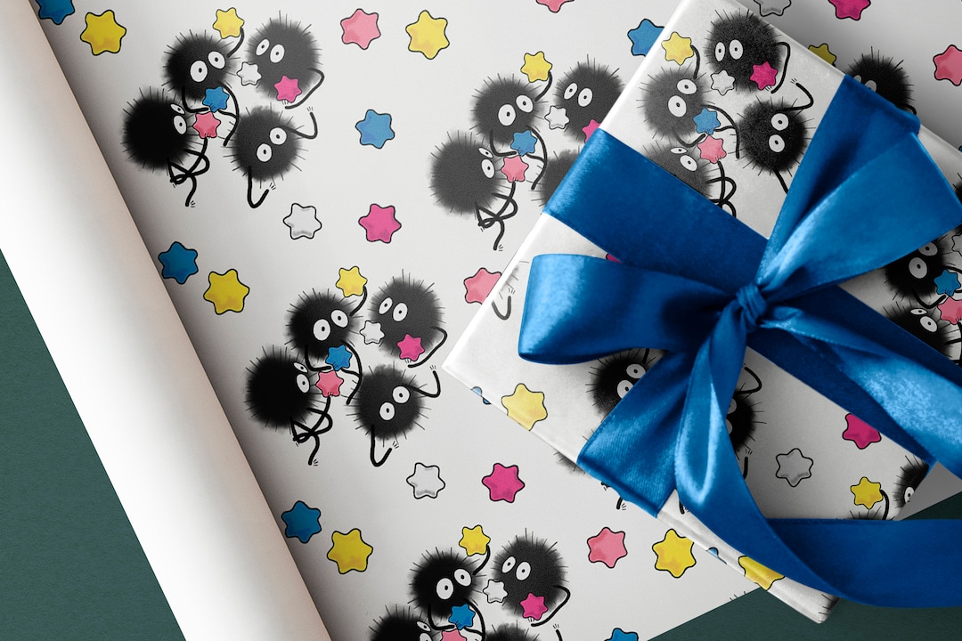 Spirited Away Soot Sprites Konpeito Wrapping Paper Gift Paper - Etsy