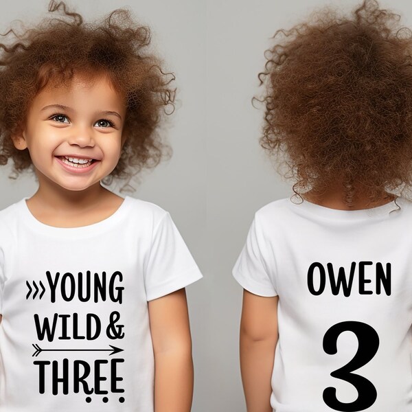 Young Wild and Three Shirt - Etsy