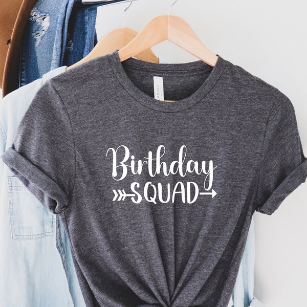 Birthday Squad Shirt - Etsy