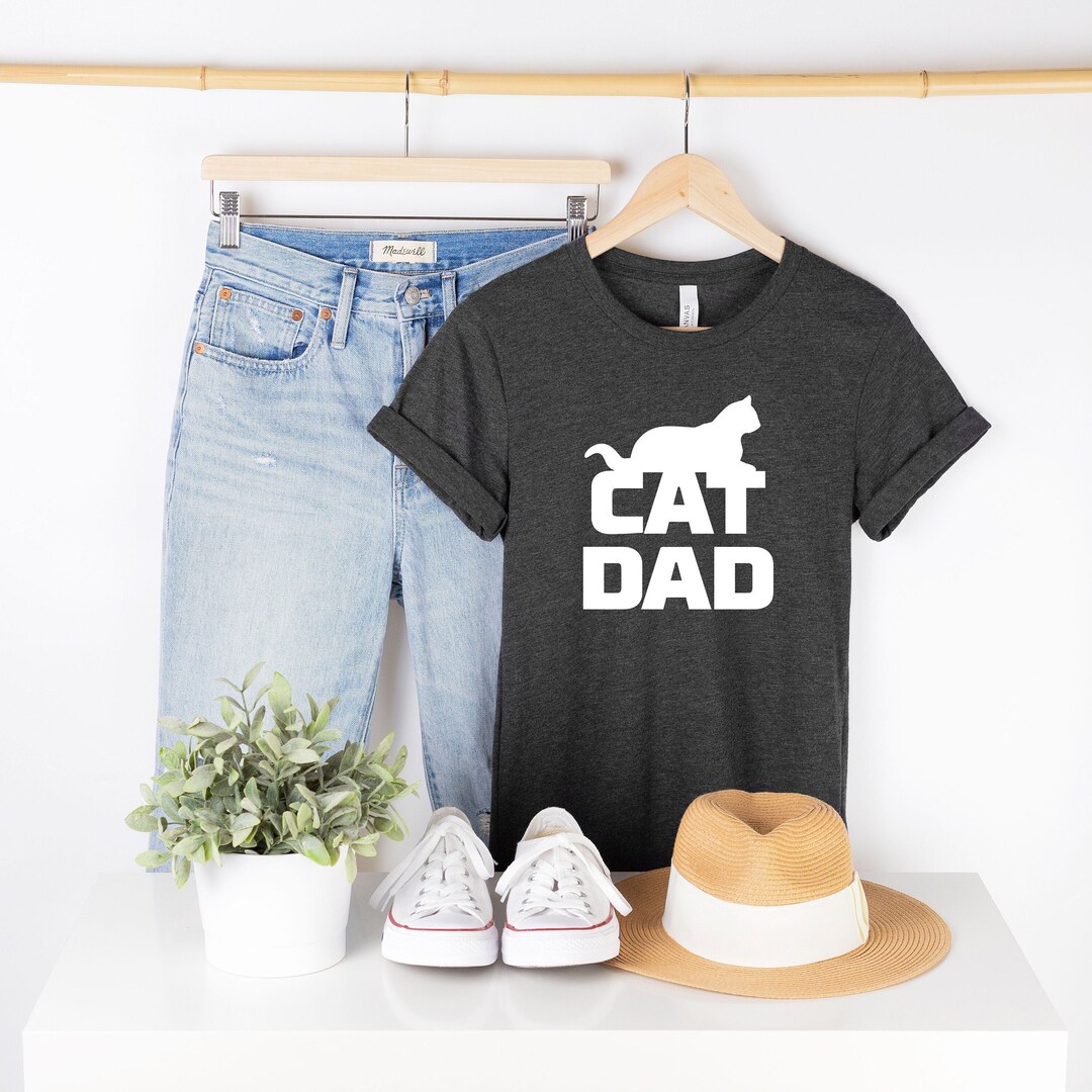 Cat Dad T-shirt, Gift for Dad, Cat Lovers Shirt, Father's Day T-shirt ...