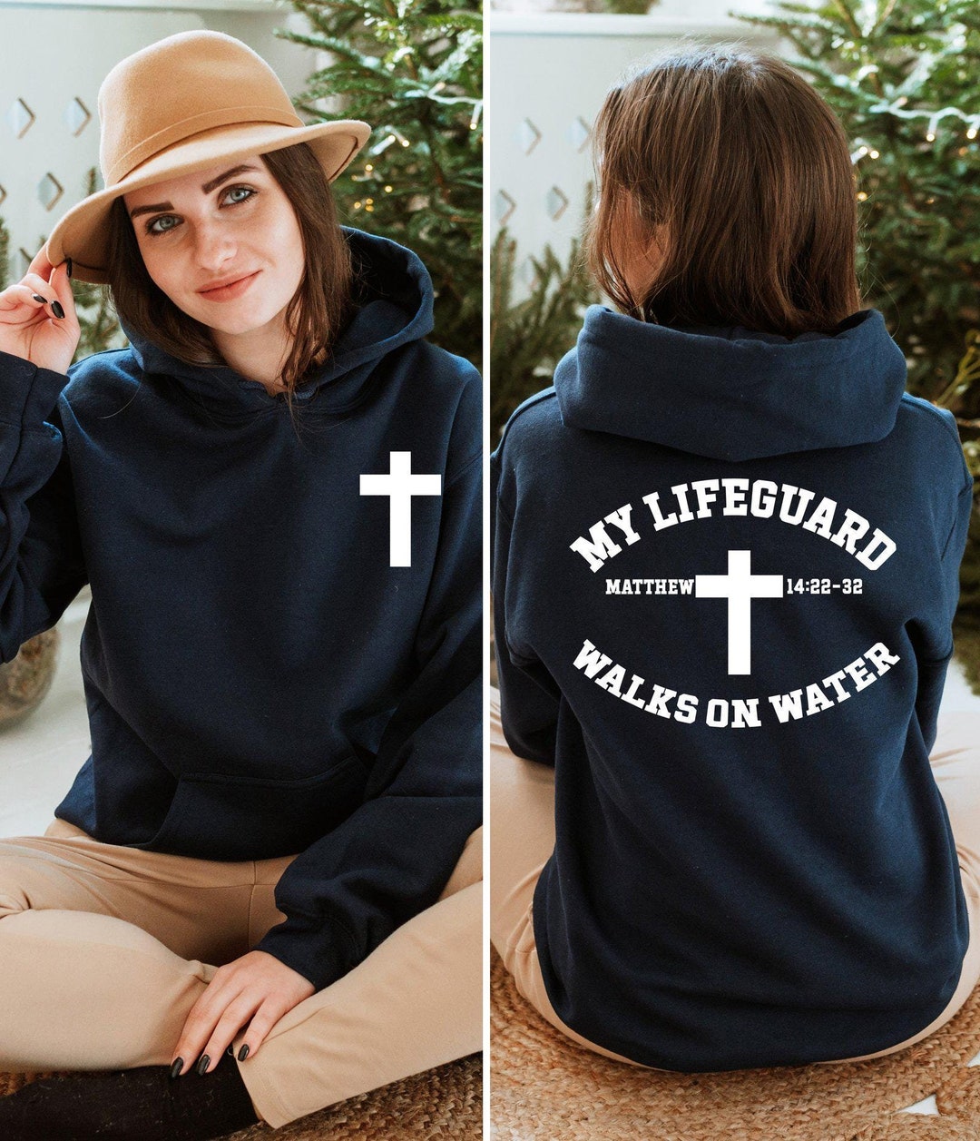 Christian Hoodie, My Lifeguard Walks on Water Hoodie, Hoodie, Jesus ...