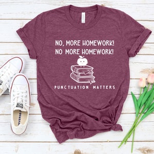 English Teacher Punctuation Matters T-shirt, Cute ESL Teacher ...