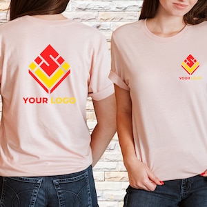 Custom Logo Shirt, Custom Logo on the Shirt Front or Back, Business ...