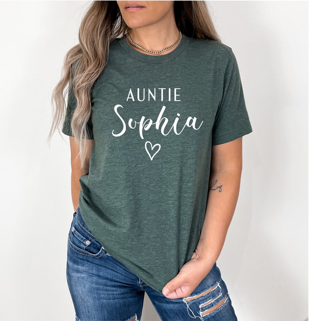 Aunt Shirt, Custom Aunt Name Shirt, Favorite Aunt Shirt, Personalized ...