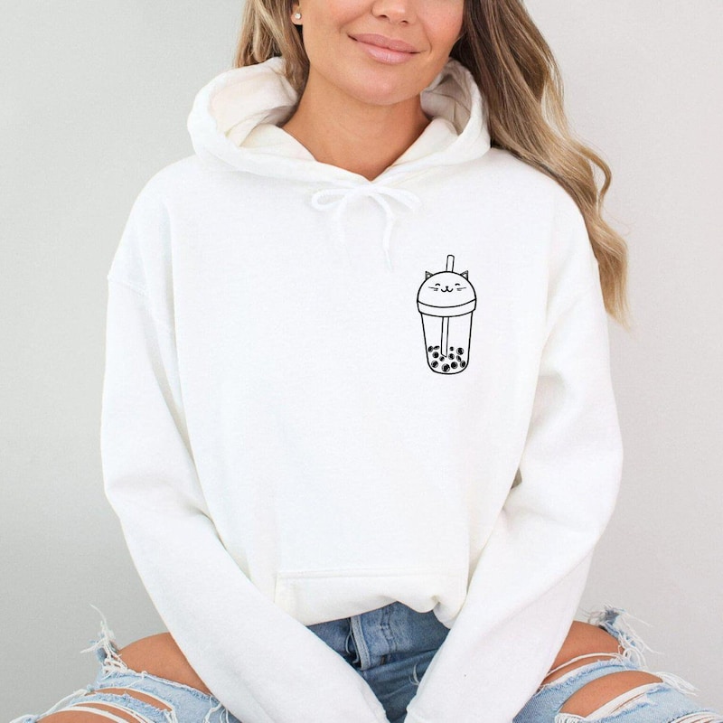 Girls Boba Hoodie - Etsy