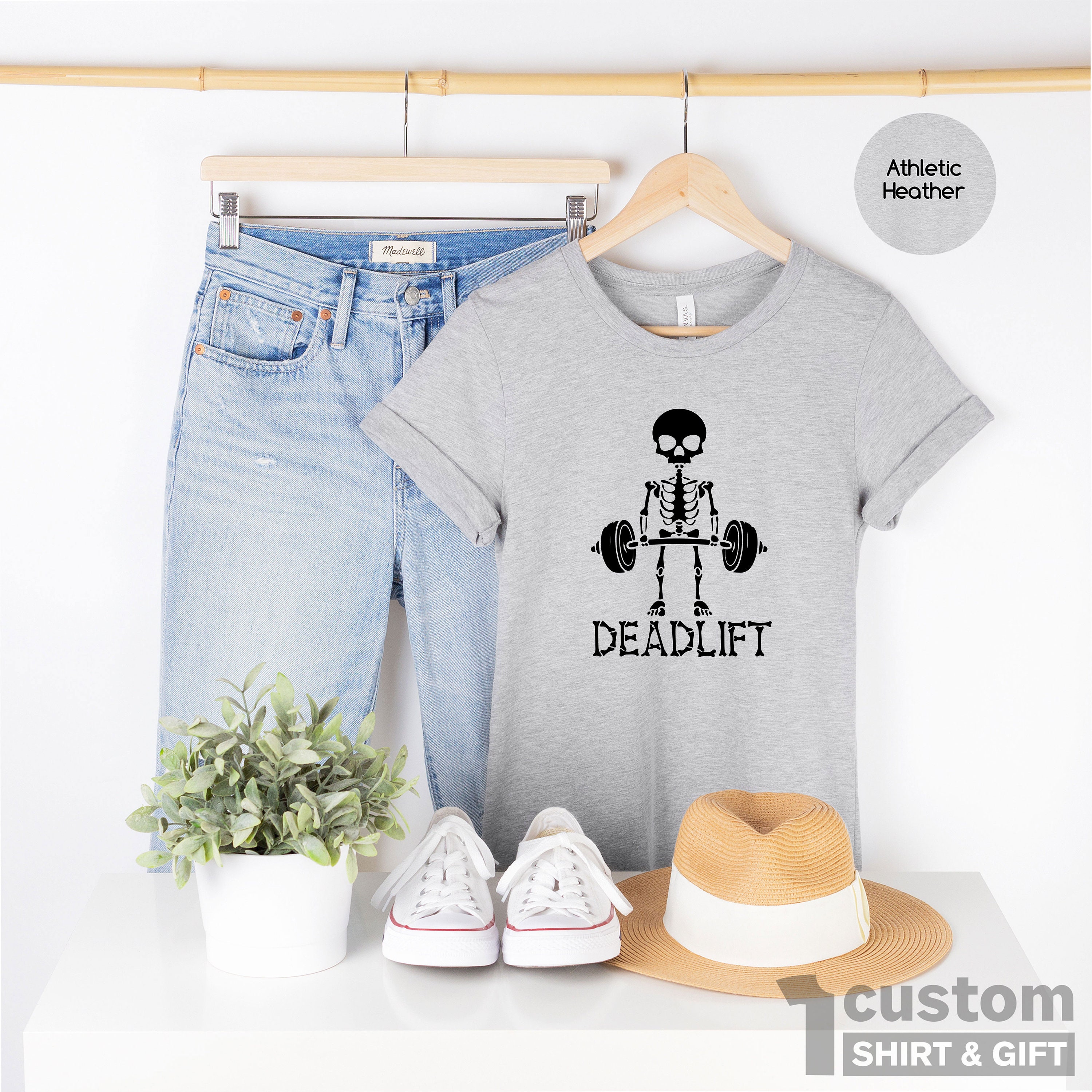 Deadlift Skeleton Shirt Skeleton Workout Shirt Crossfit Tee - Etsy