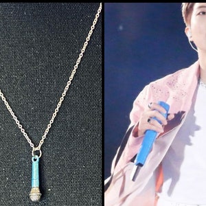 BTS Mic Color Necklaces BTS Necklaces Kpop Necklaces BTS Mic Inspired ...