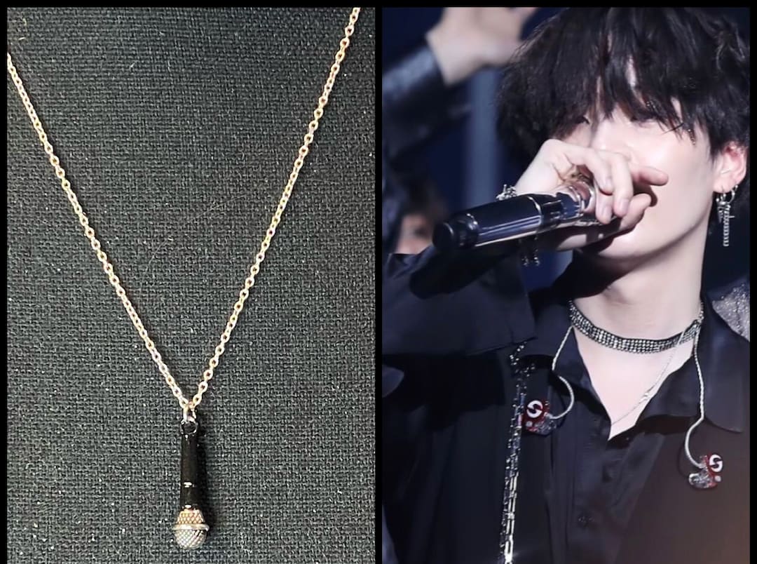 BTS Mic Color Necklaces BTS Necklaces Kpop Necklaces BTS Mic Inspired ...