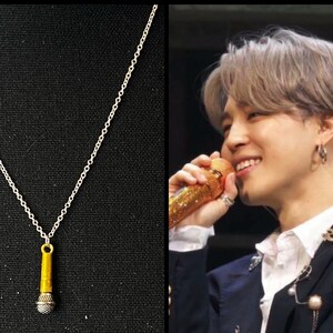 BTS Mic Color Necklaces BTS Necklaces Kpop Necklaces BTS Mic Inspired ...