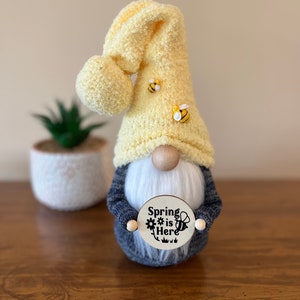 Bee Gnome, Spring Time Gnome, Buzz Into Spring Gnome, Bee Decor, spring ...