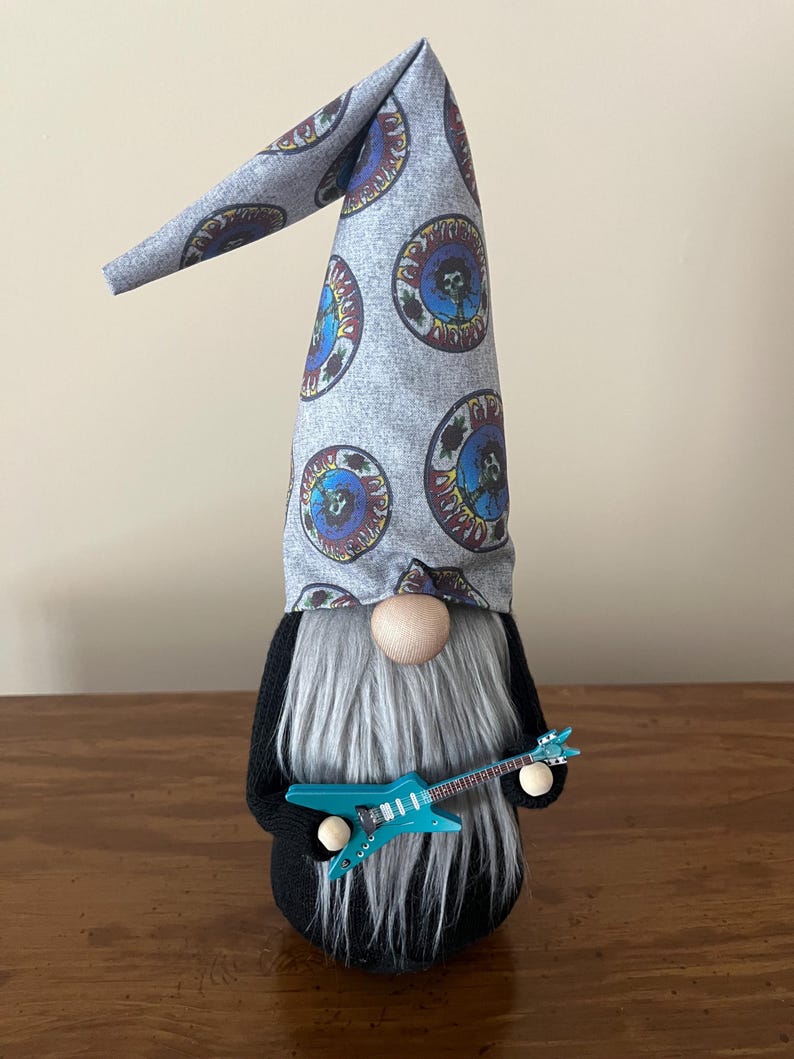 Grateful Dead Gnome, Band Gnome, Little Rocker Gnomes, Dead Head Gift ...