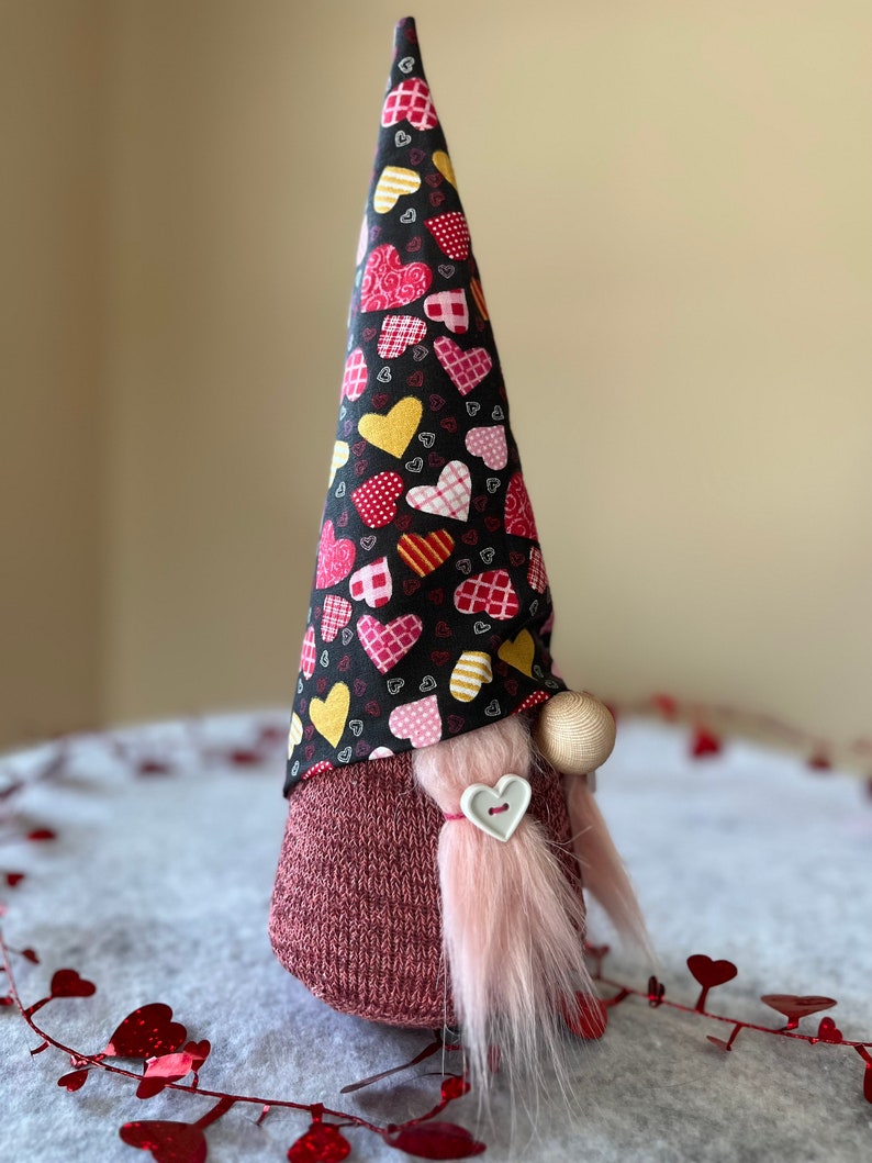 Sweet Valentine's Day Gnome Couple Gnomes in Love His - Etsy