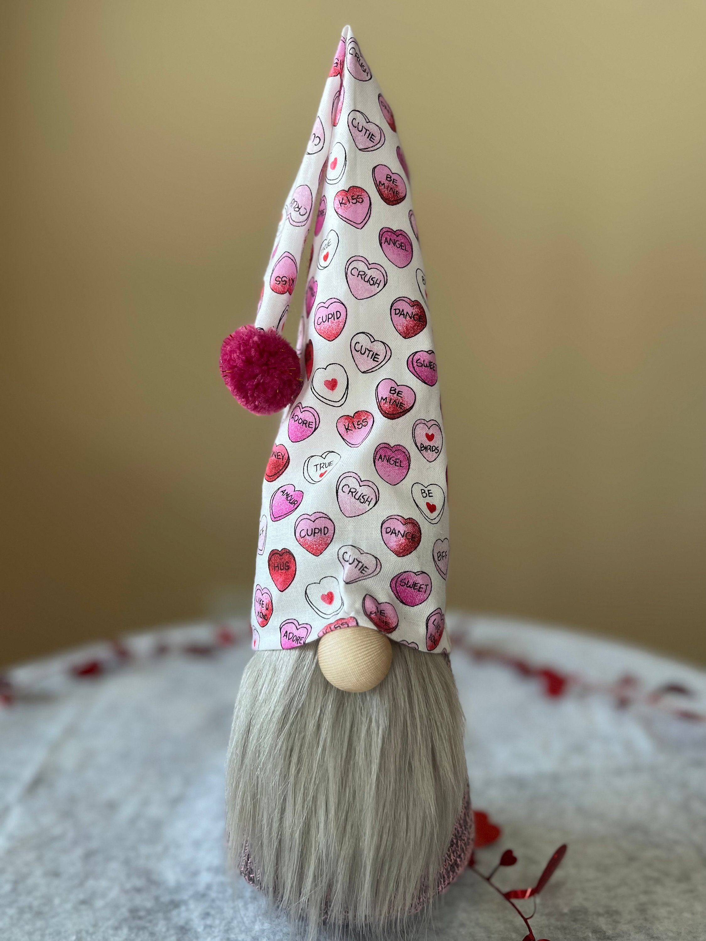 Valentine's Day Gnome, Conversation Heart Gnome, Love Gnome, Perfect ...