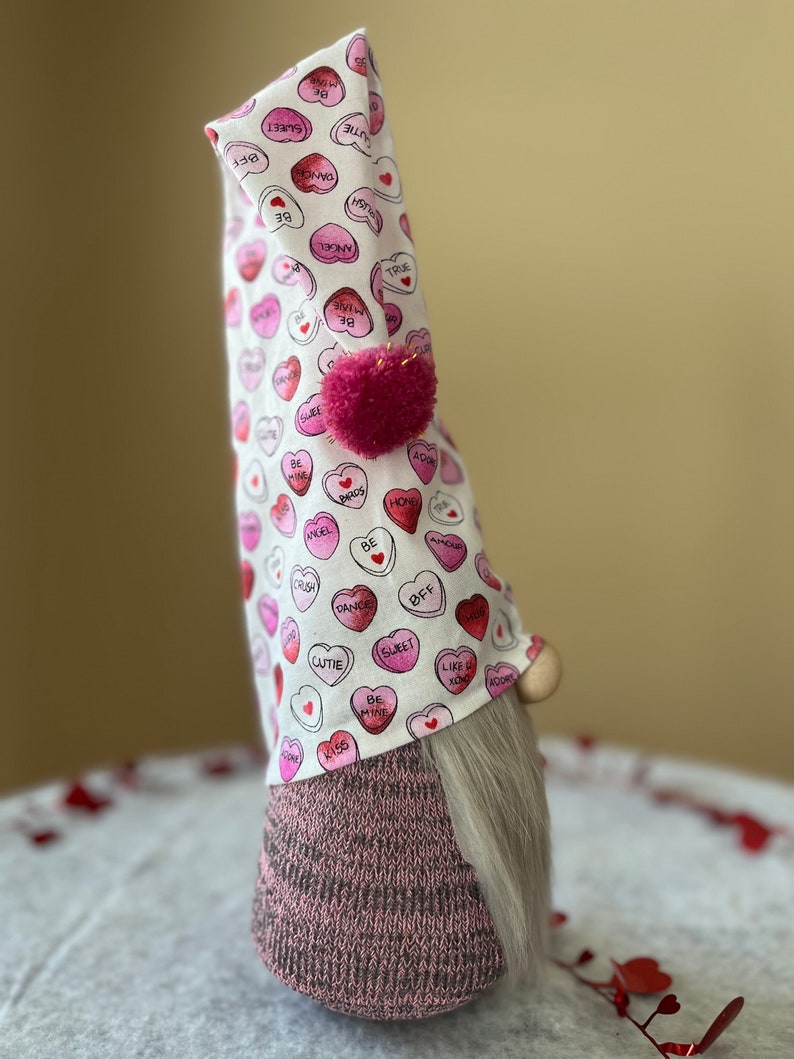 Valentine's Day Gnome, Conversation Heart Gnome, Love Gnome, Perfect ...