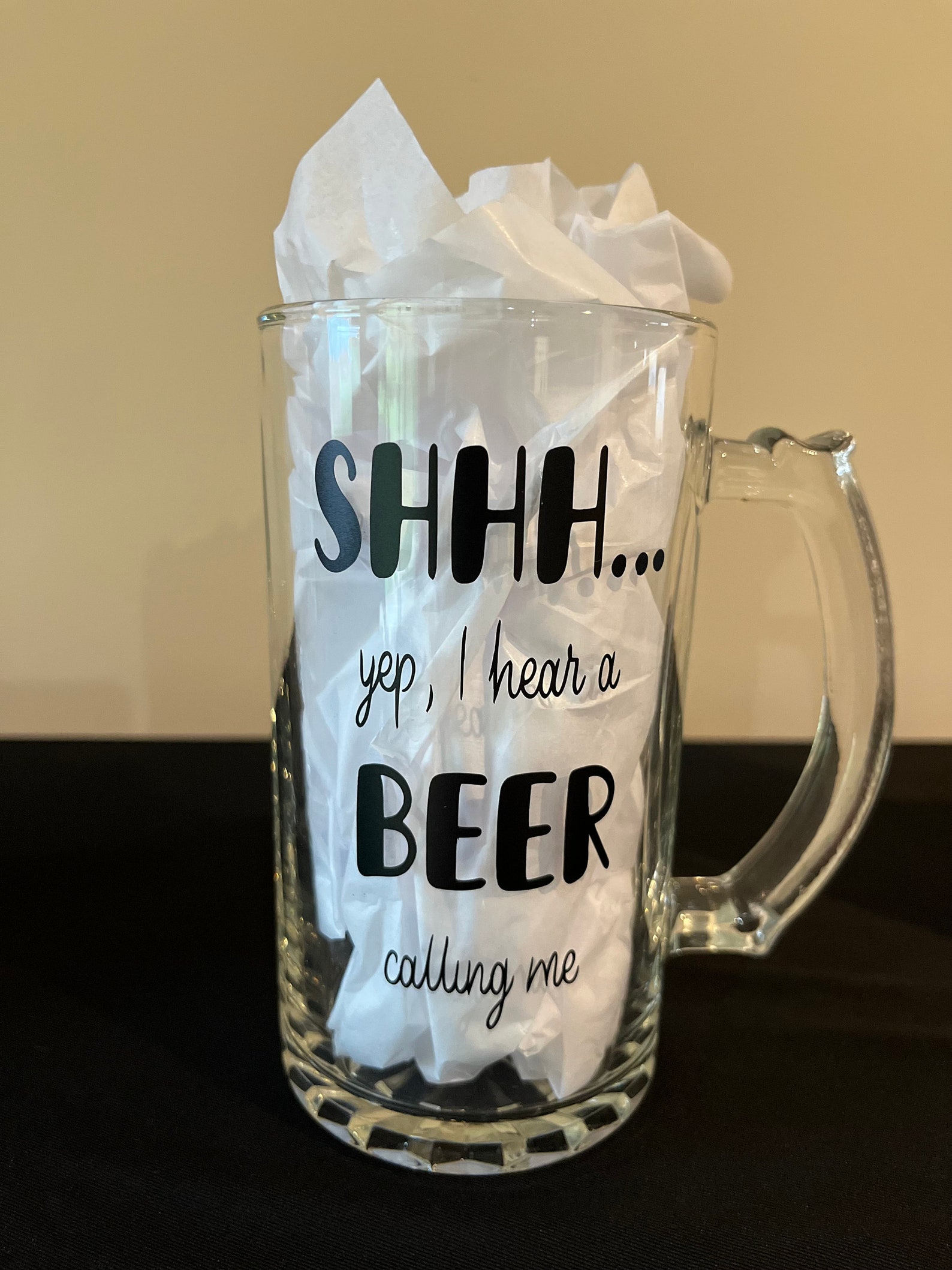 Beer Glass With Funny Saying, Funny Beer Quote Series, Glass Custom ...