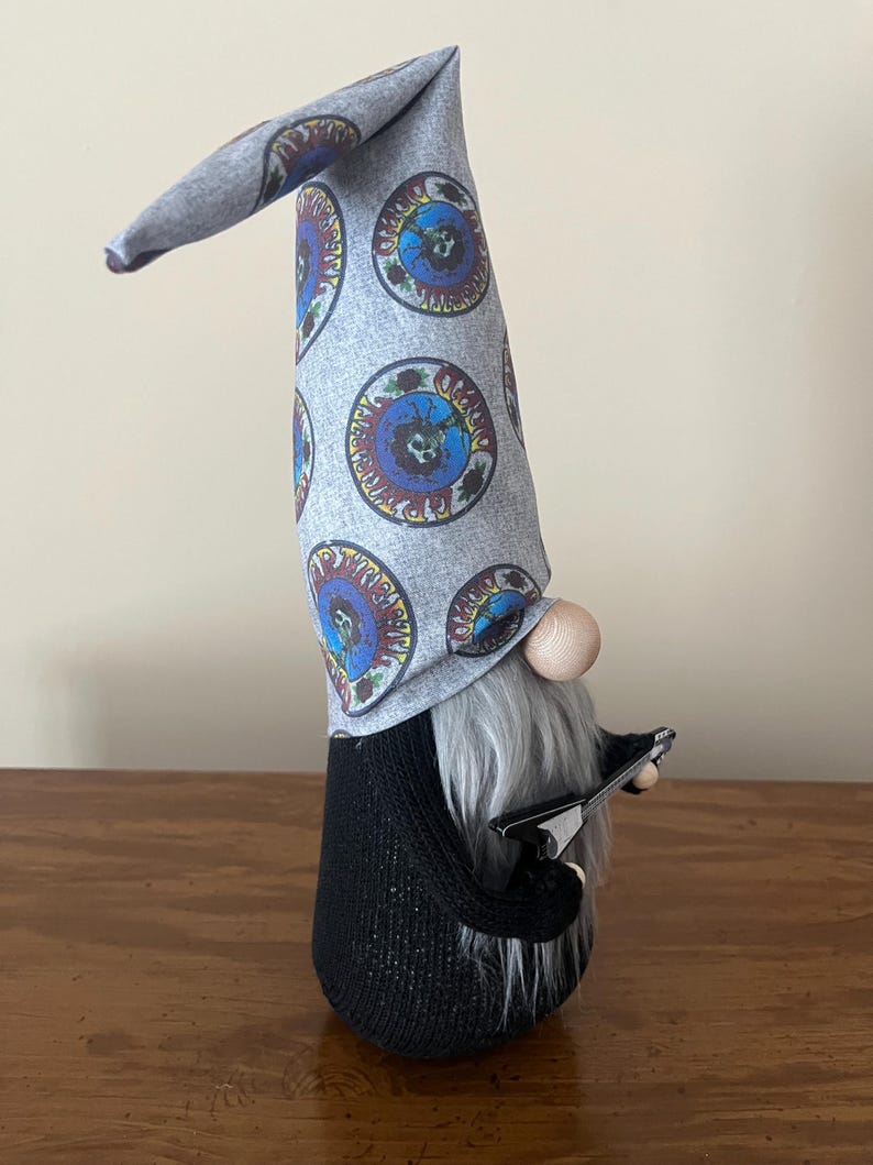 Grateful Dead Gnome, Band Gnome, Little Rocker Gnomes, Dead Head Gift ...