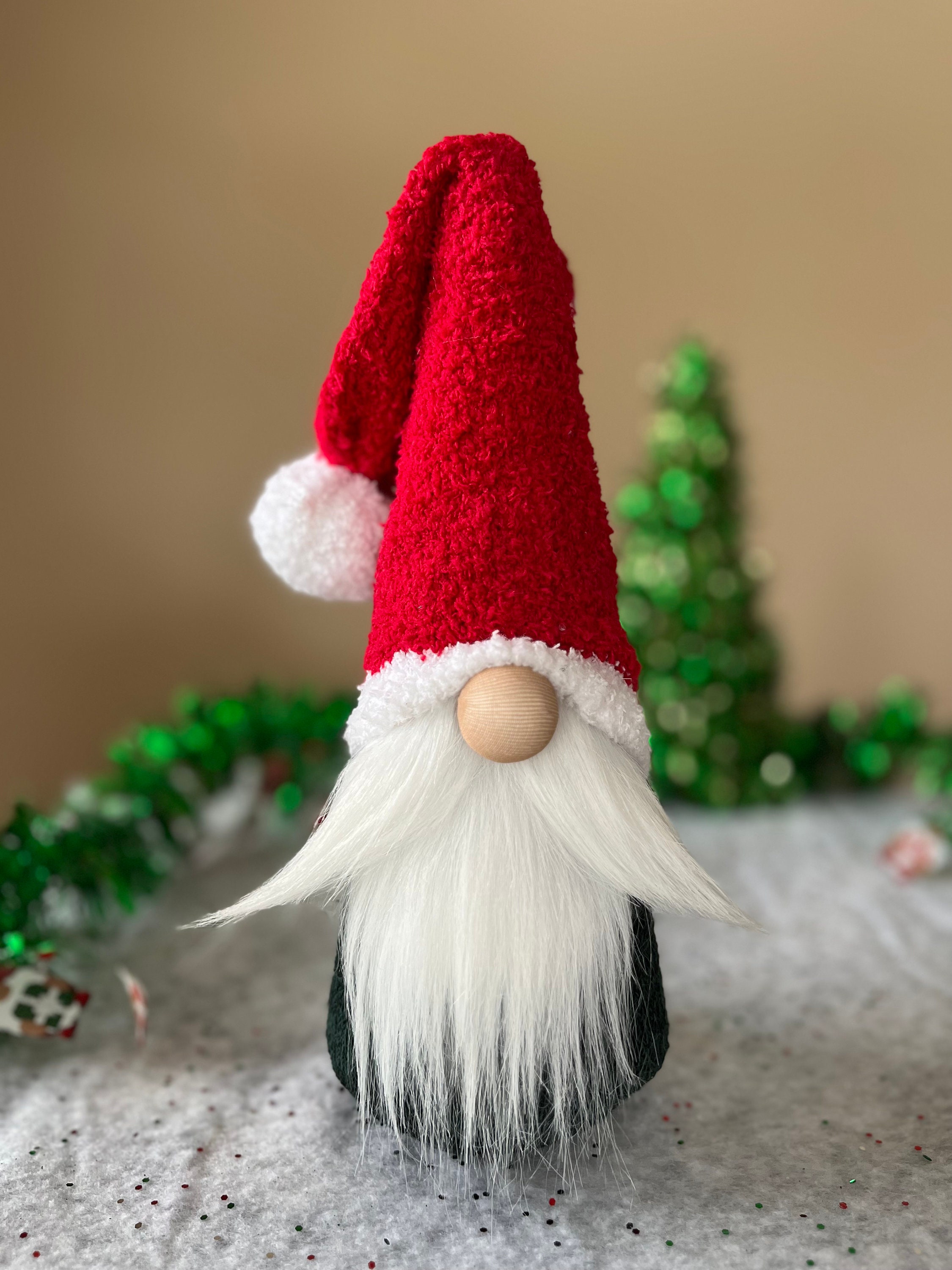 Christmas Gnome Santa Claus With Mustache Gnome Santa's - Etsy