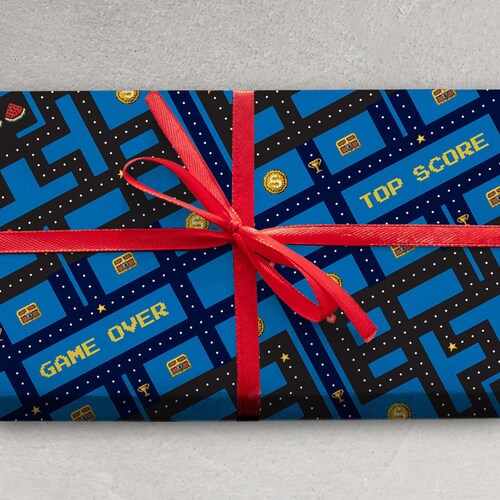 Gamer Gift Wrap Wrapping Paper for Boys Video Game Gifts - Etsy