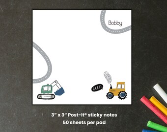 Bulldozer Notepad - Etsy