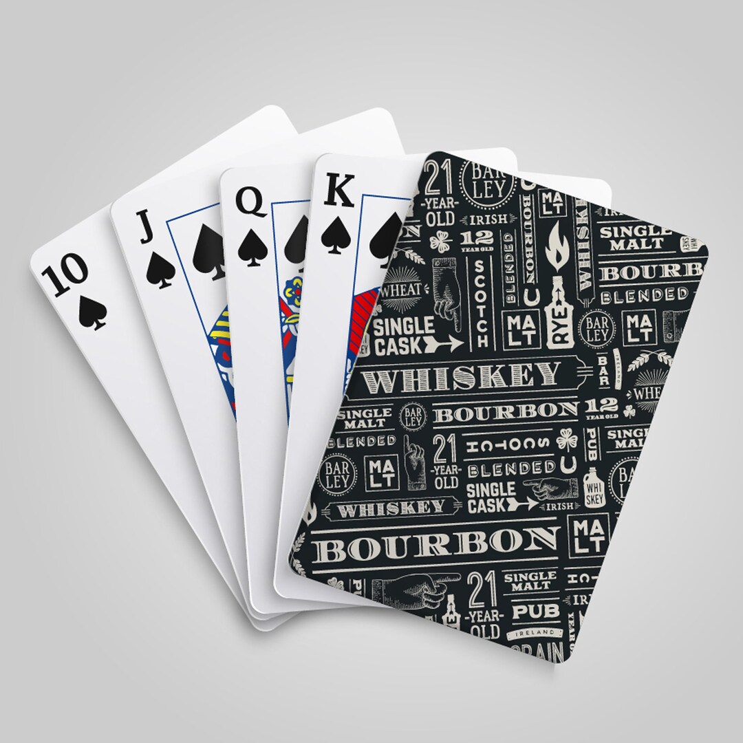 Whiskey Bourbon Deck of Cards Whiskey Lover Gift Bourbon - Etsy