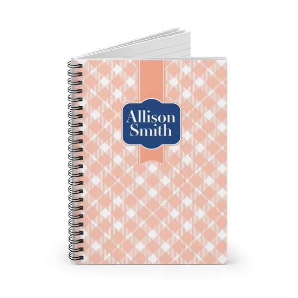 Preppy Notebook - Etsy