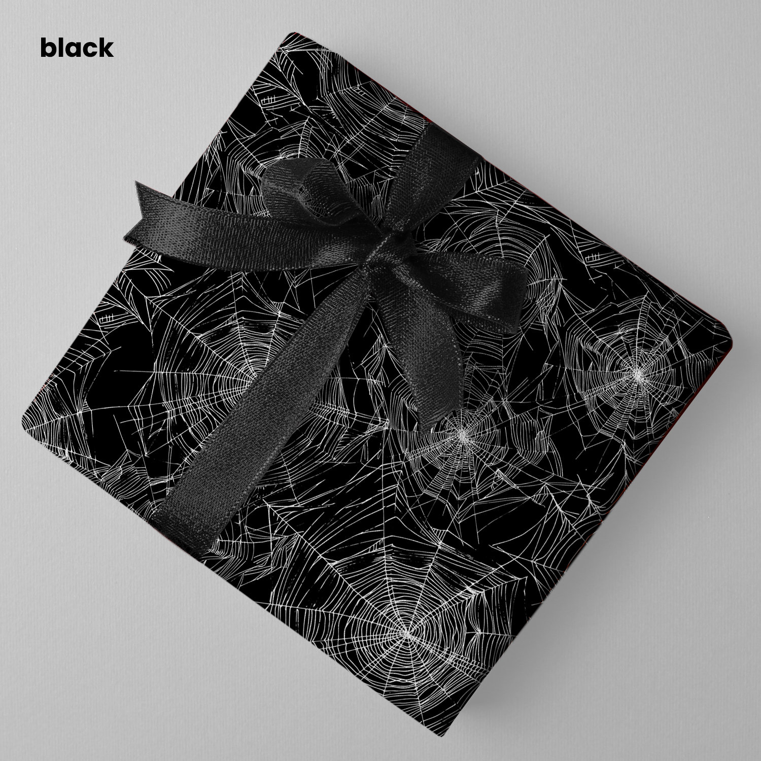 Spider Web Wrapping Paper Halloween Spider Decor Goth Spider - Etsy