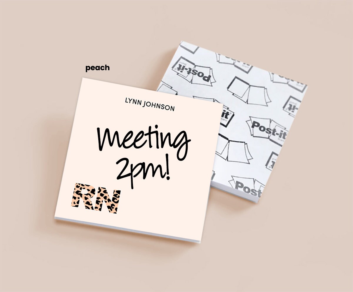 Personalized Nurse Sticky Notes, Registered Nurse Post-it® Notes, RN ...