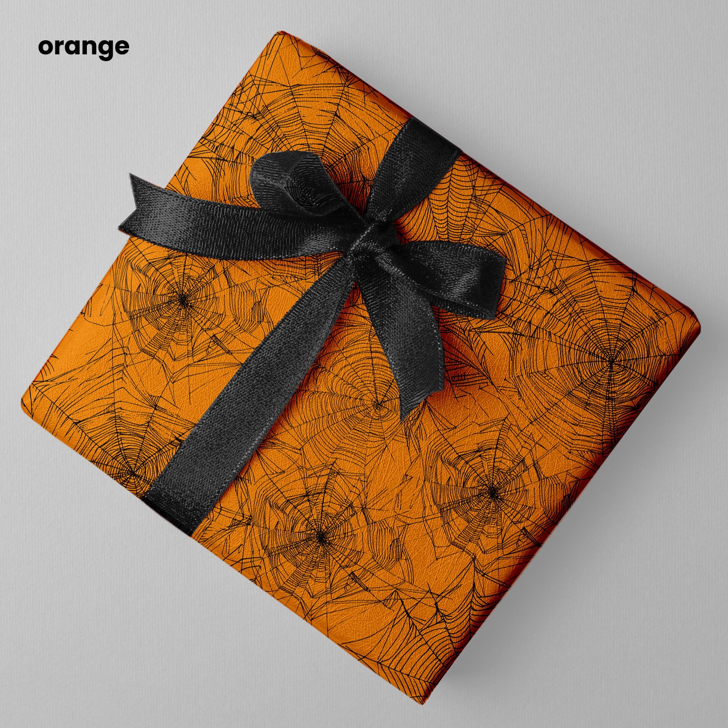 Spider Web Wrapping Paper Halloween Spider Decor Goth Spider - Etsy