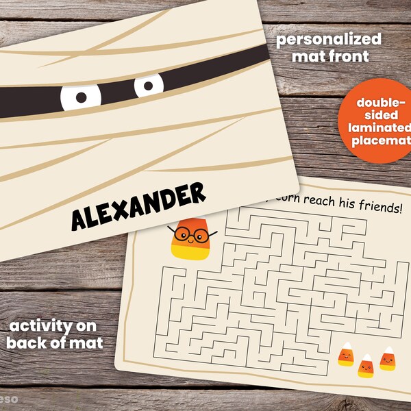 Halloween Placemat - Etsy