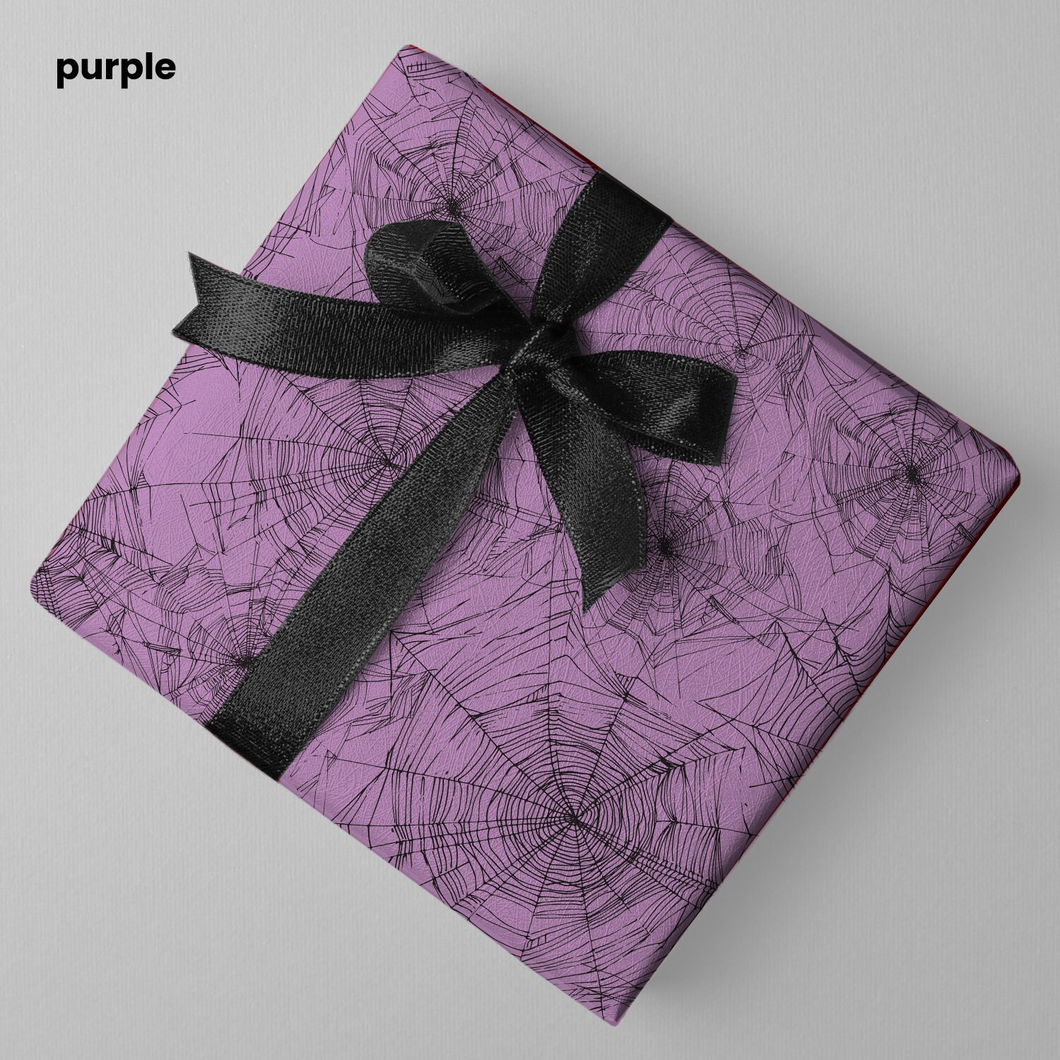 Spider Web Wrapping Paper Halloween Spider Decor Goth Spider - Etsy