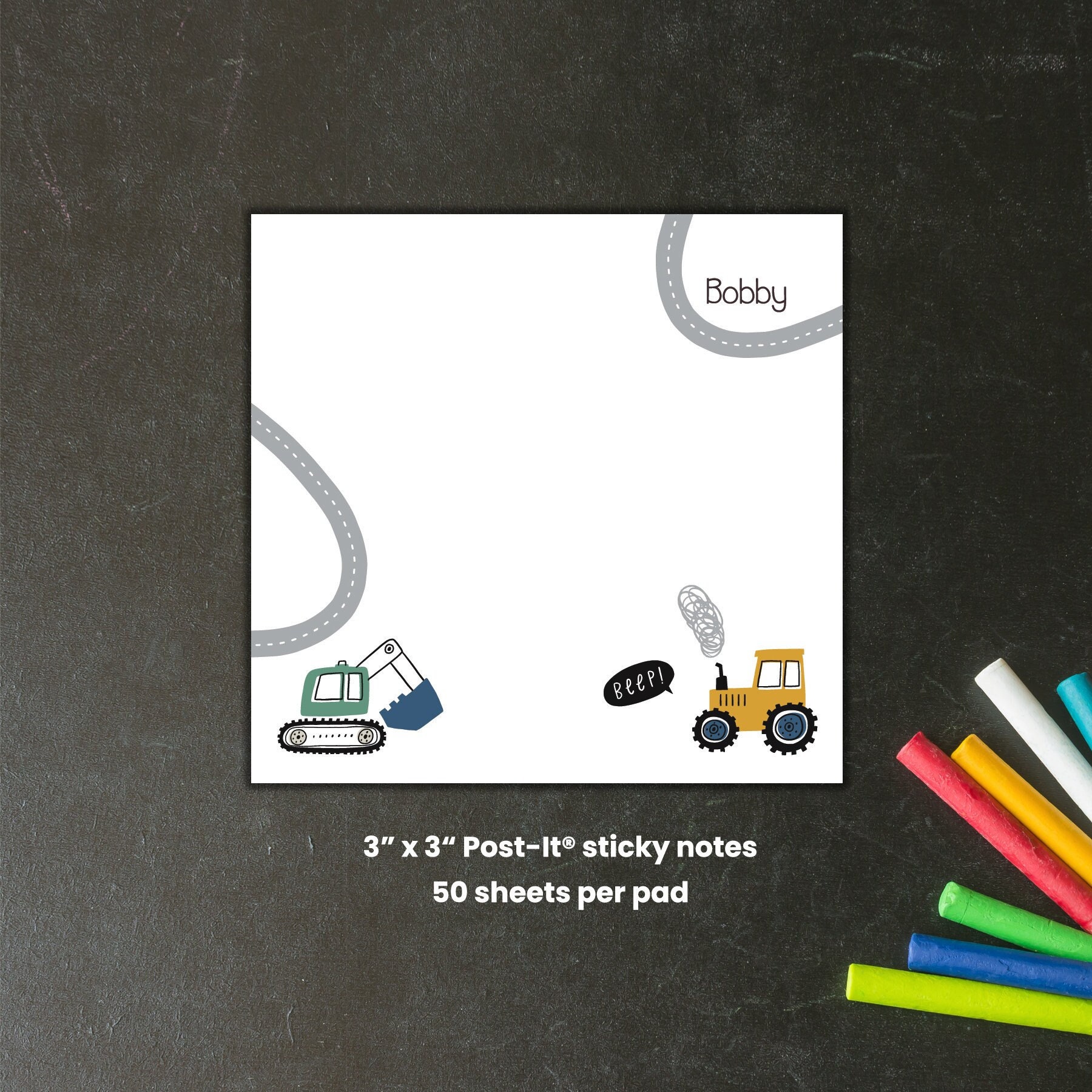 Construction Notepad - Etsy