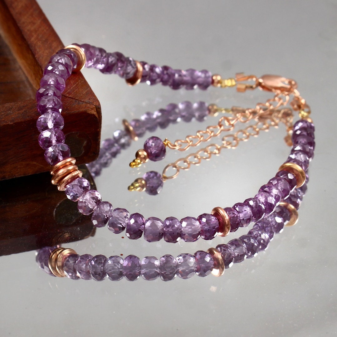 AAA++ Quality Alexandrite Bracelet's|alexandrite Faceted Beaded ...