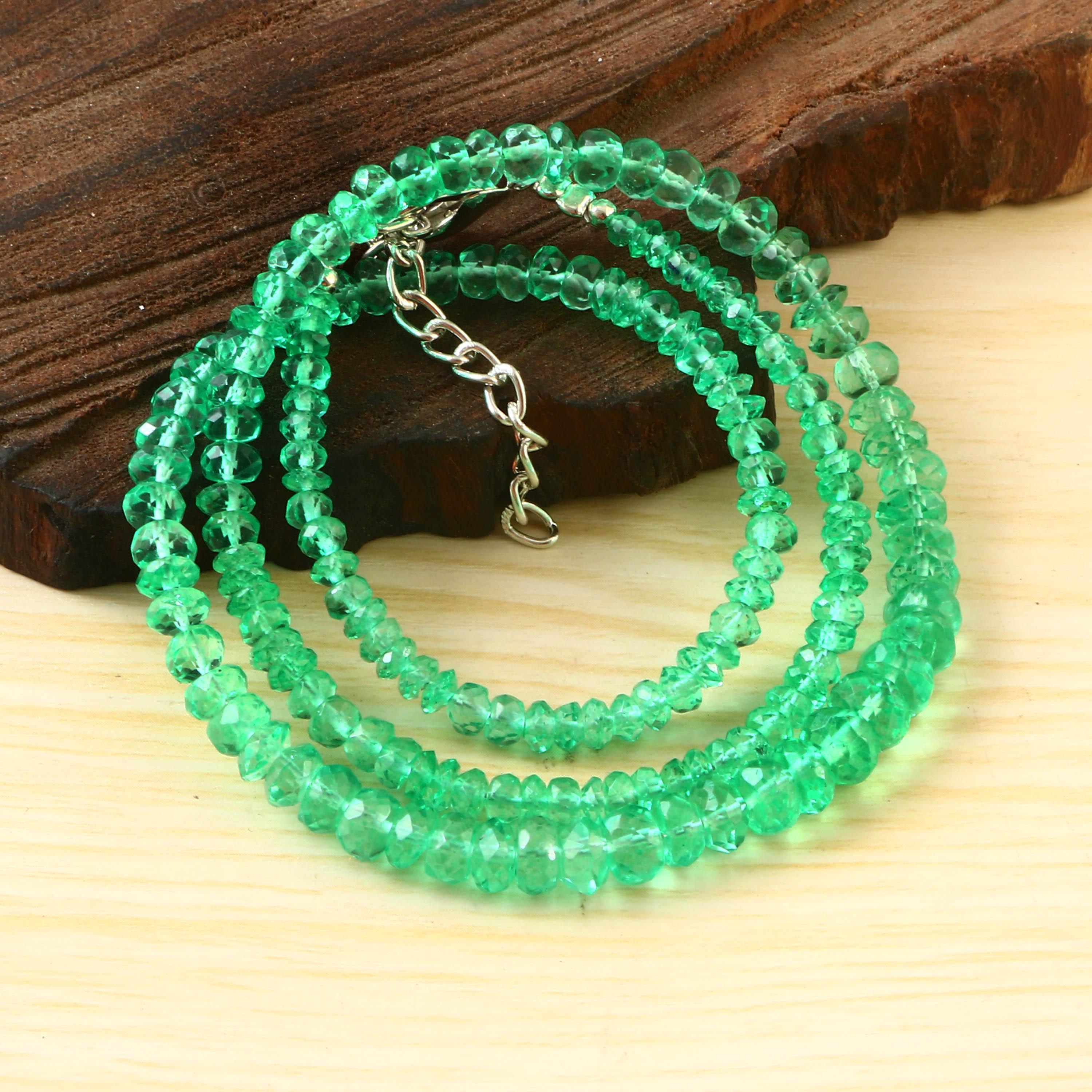 Natural Colombian Emerald Beads, 3-5mm Emerald Faceted Beads, Emerald ...