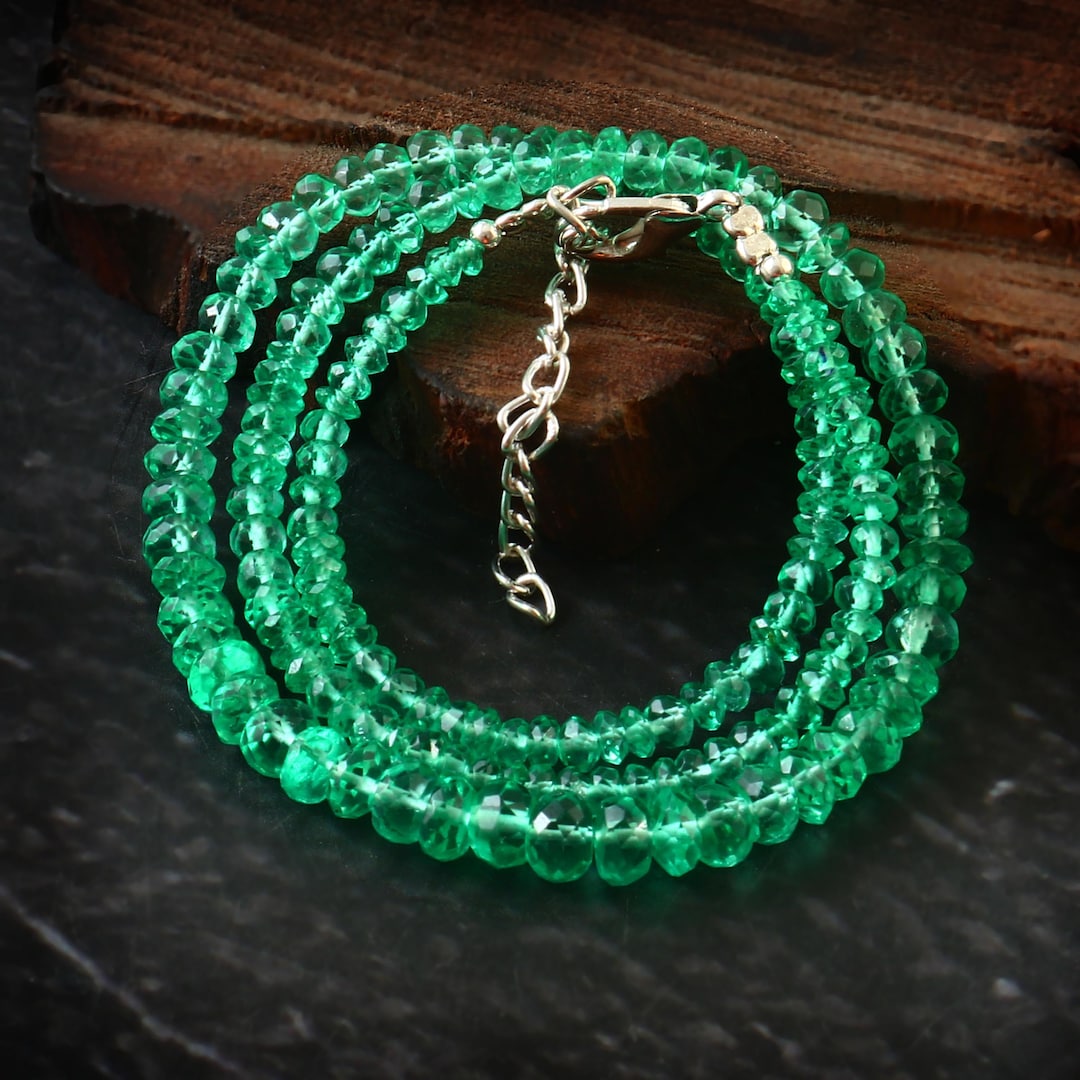 Natural Colombian Emerald Beads, 3-5mm Emerald Faceted Beads, Emerald ...